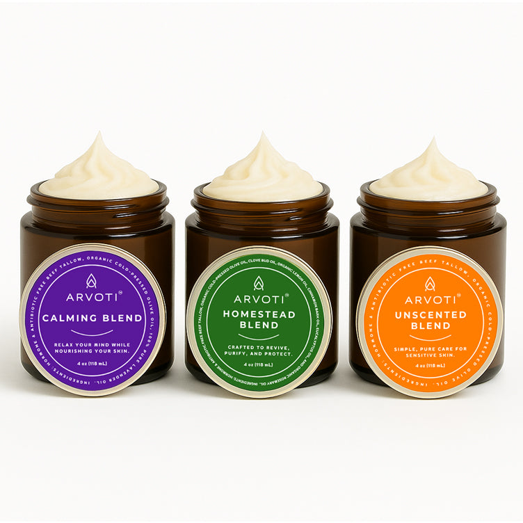 Essentials Trio Tallow Balm Set – Arvoti